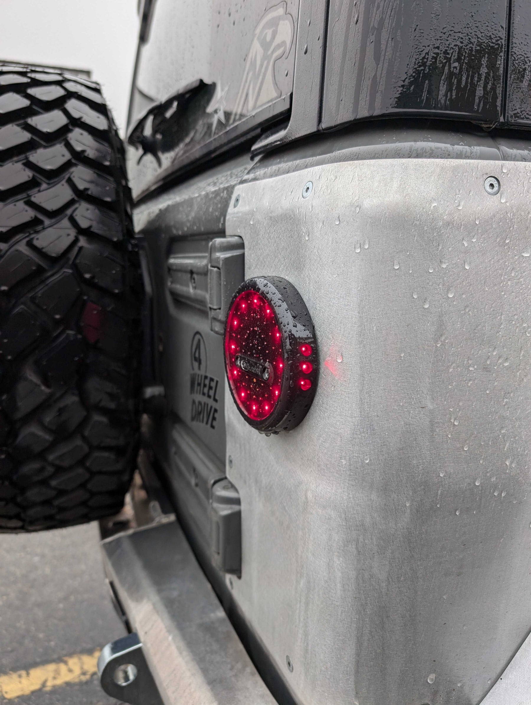 JLU Rear Corner Armor for Jeep Wrangler 4-Door – 3/16" Aluminum or ...