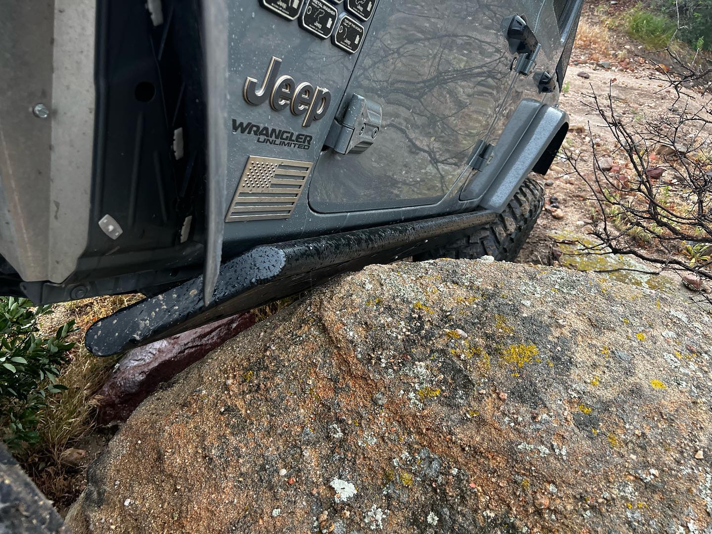 JLU Rock Sliders - Frame Mounted - Rimrocker Series – Next Venture ...