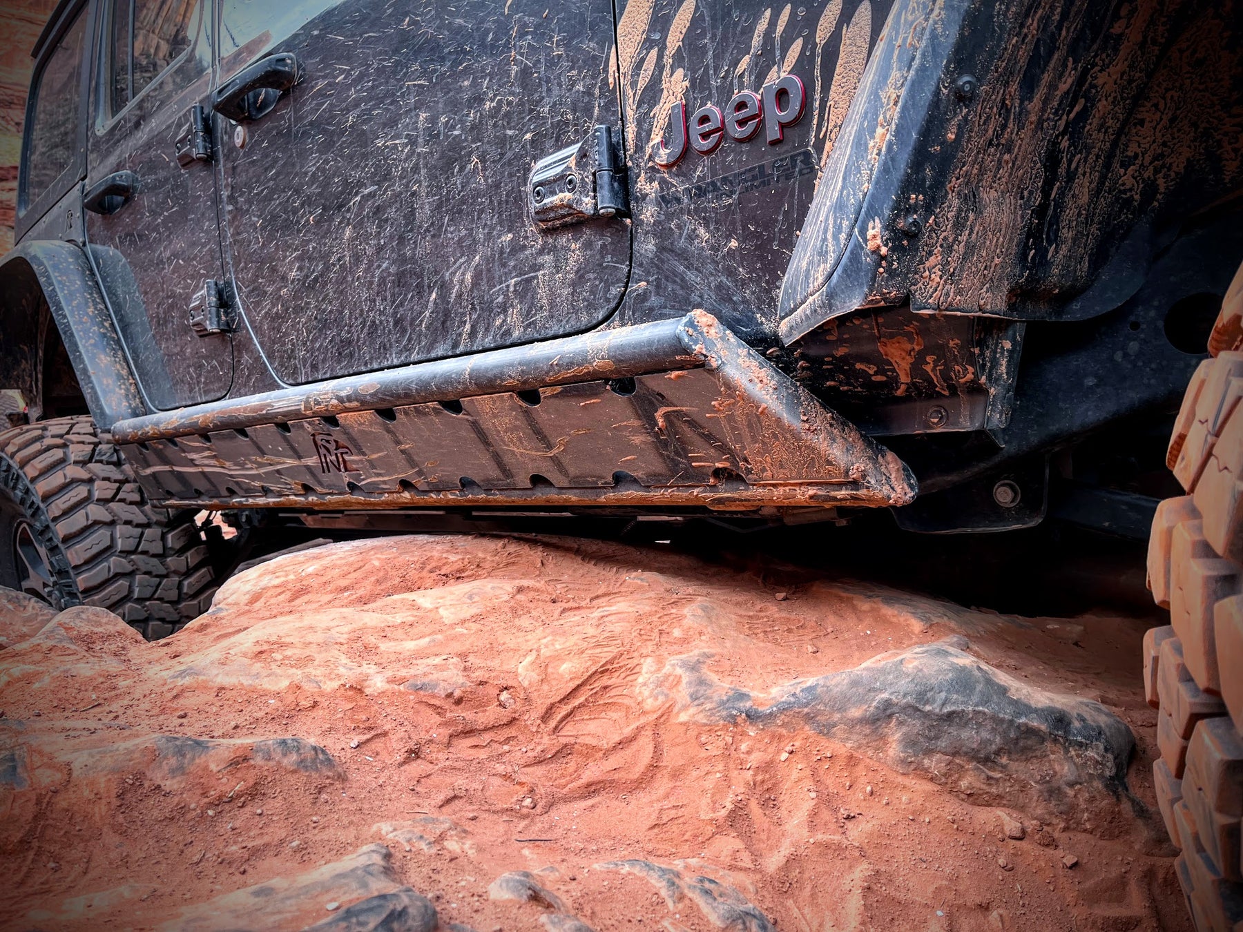 JLU Rock Sliders - Frame Mounted - Rimrocker Series – Next Venture ...